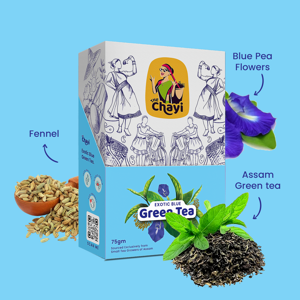 Exotic Blue Green Tea | Butterfly Pea Flower | Caffeine Free | Natural ...